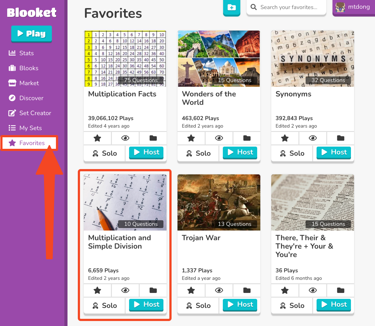 How to Favorite a Blooket Question Set – Blooket